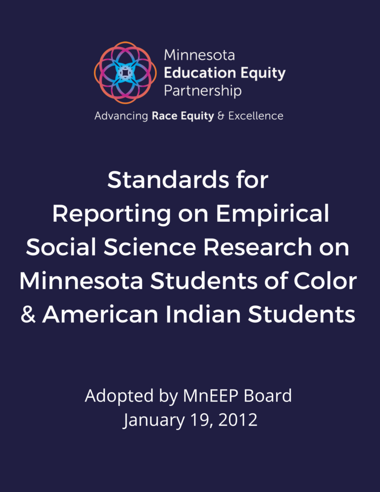 Research Standards for Reporting on Students of Color & Indigenous ...